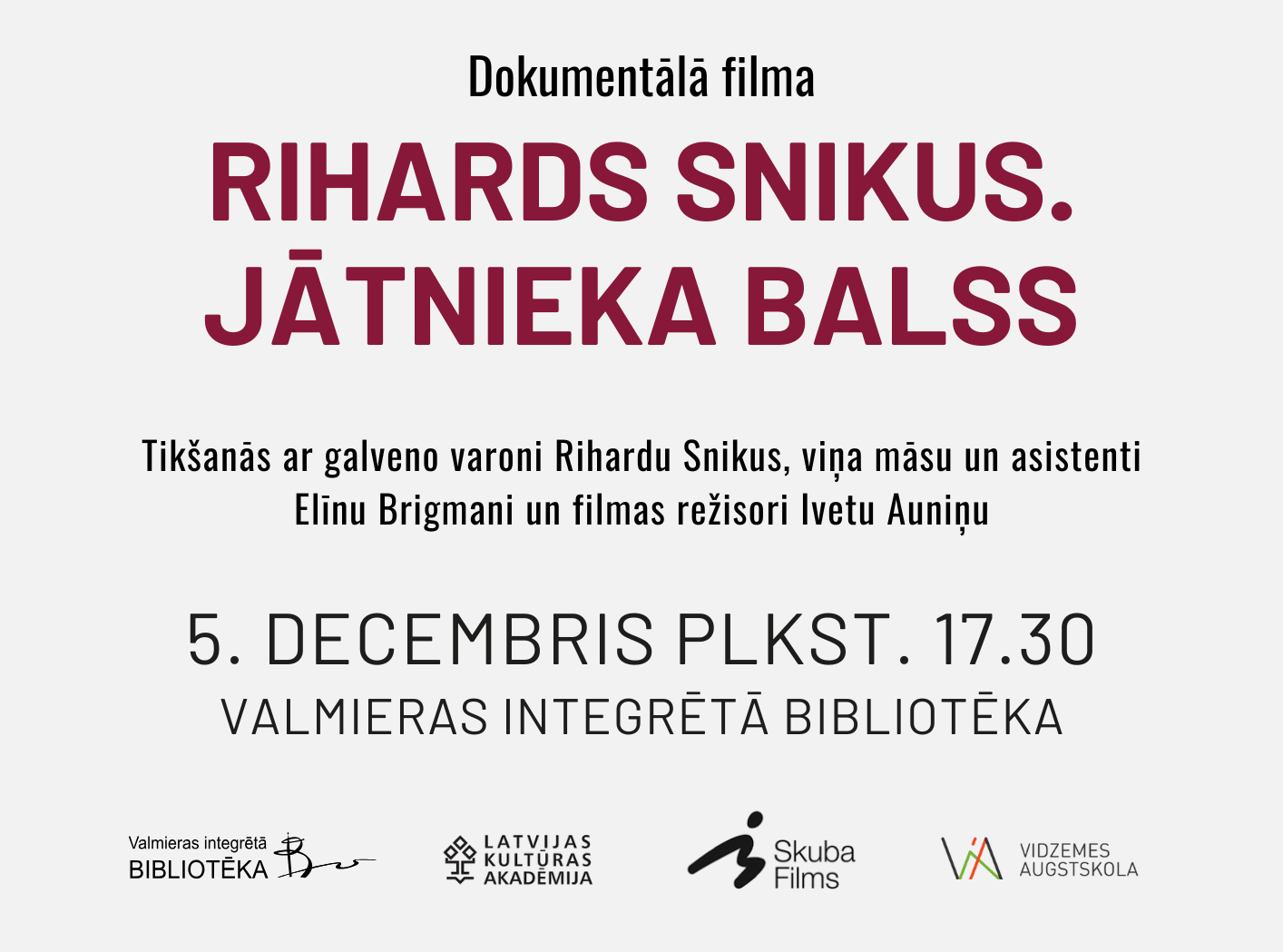 Filmas "Jātnieka balss" seanss un tikšanās ar filmas veidotājiem ...